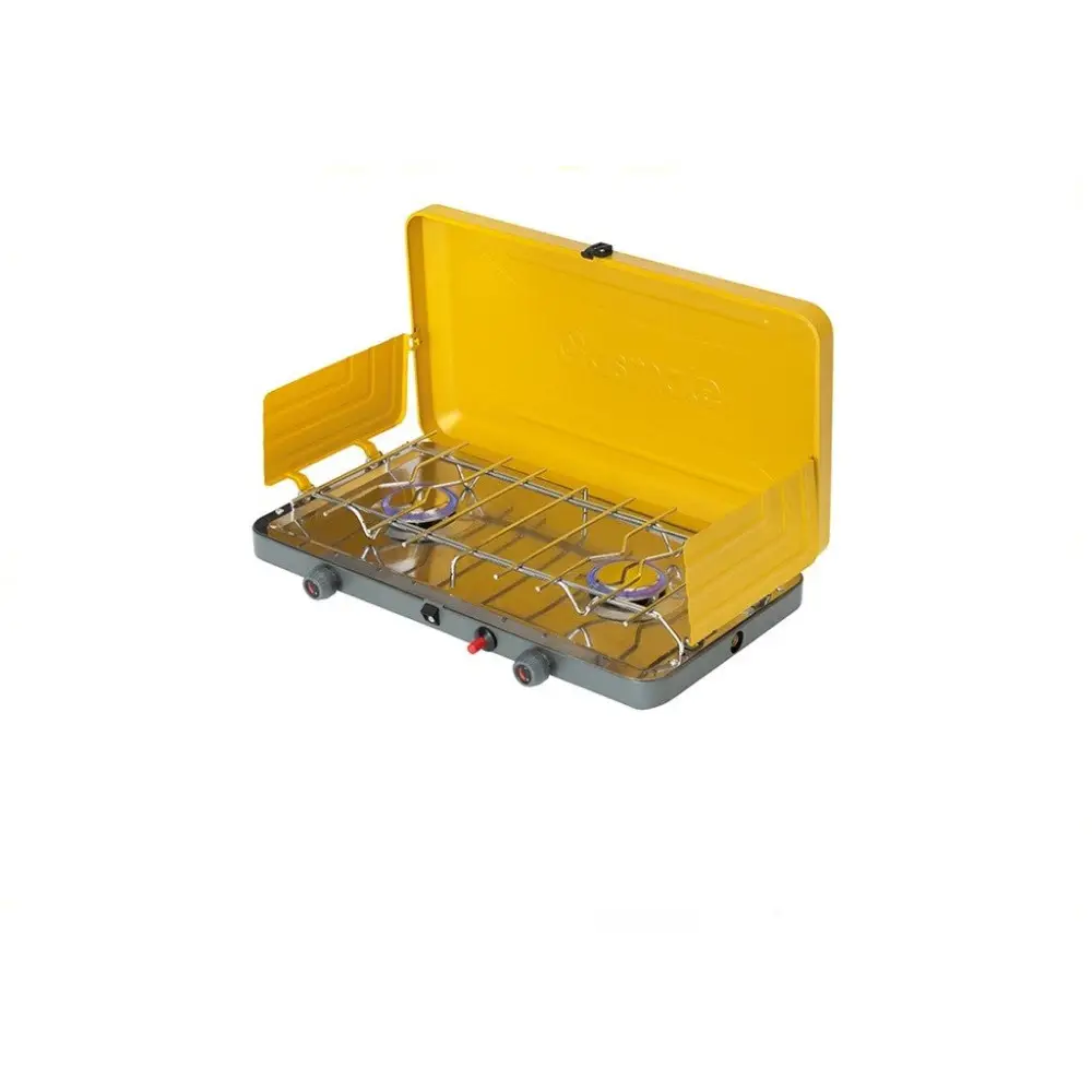 Cooker Deluxe 2 Burner Stove - Stainless Steel, Easy to Use & Clean