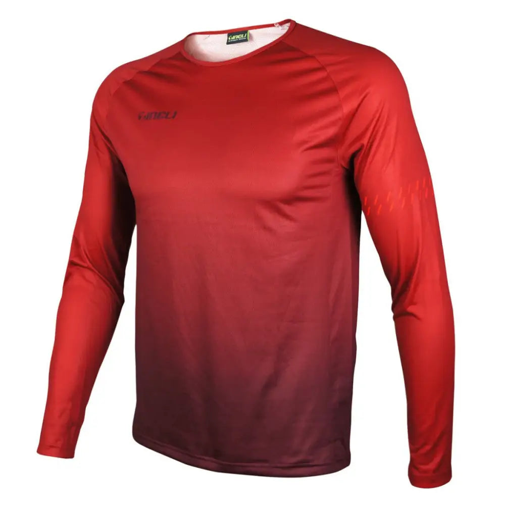 Core Long Sleeve Running Shirt in Red - Lightweight Design for ...