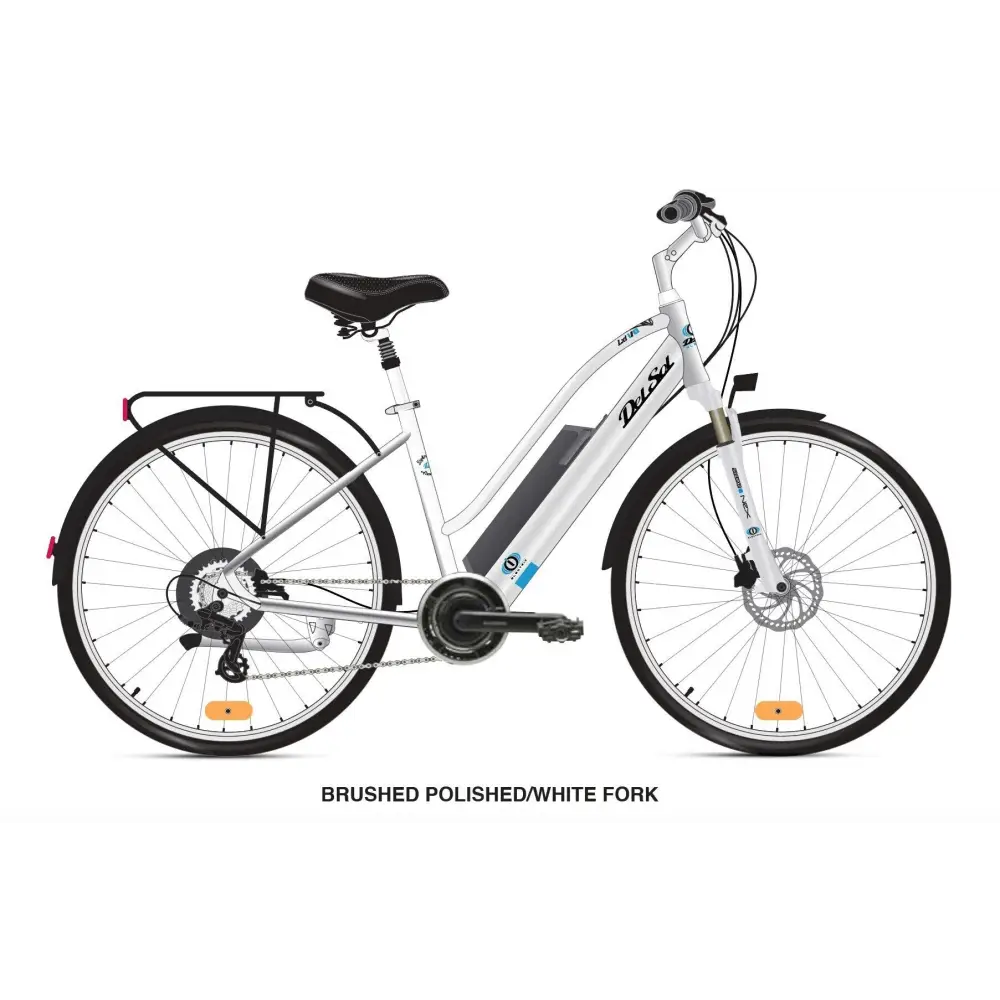 Del Sol LXI I/O T Step Thru E-Bike with 350W Hub-Drive System | Tekt