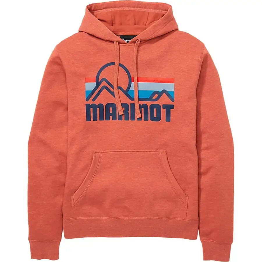 Marmot Men’s Coastal Hoody Picante/Heather - Cotton/Poly Blend Regular ...