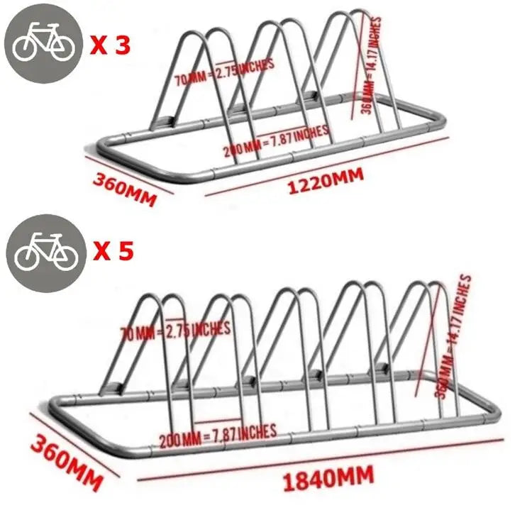 Steel Bike Stand - Durable & Strong | Easy Assembly | Measures 1840 x ...