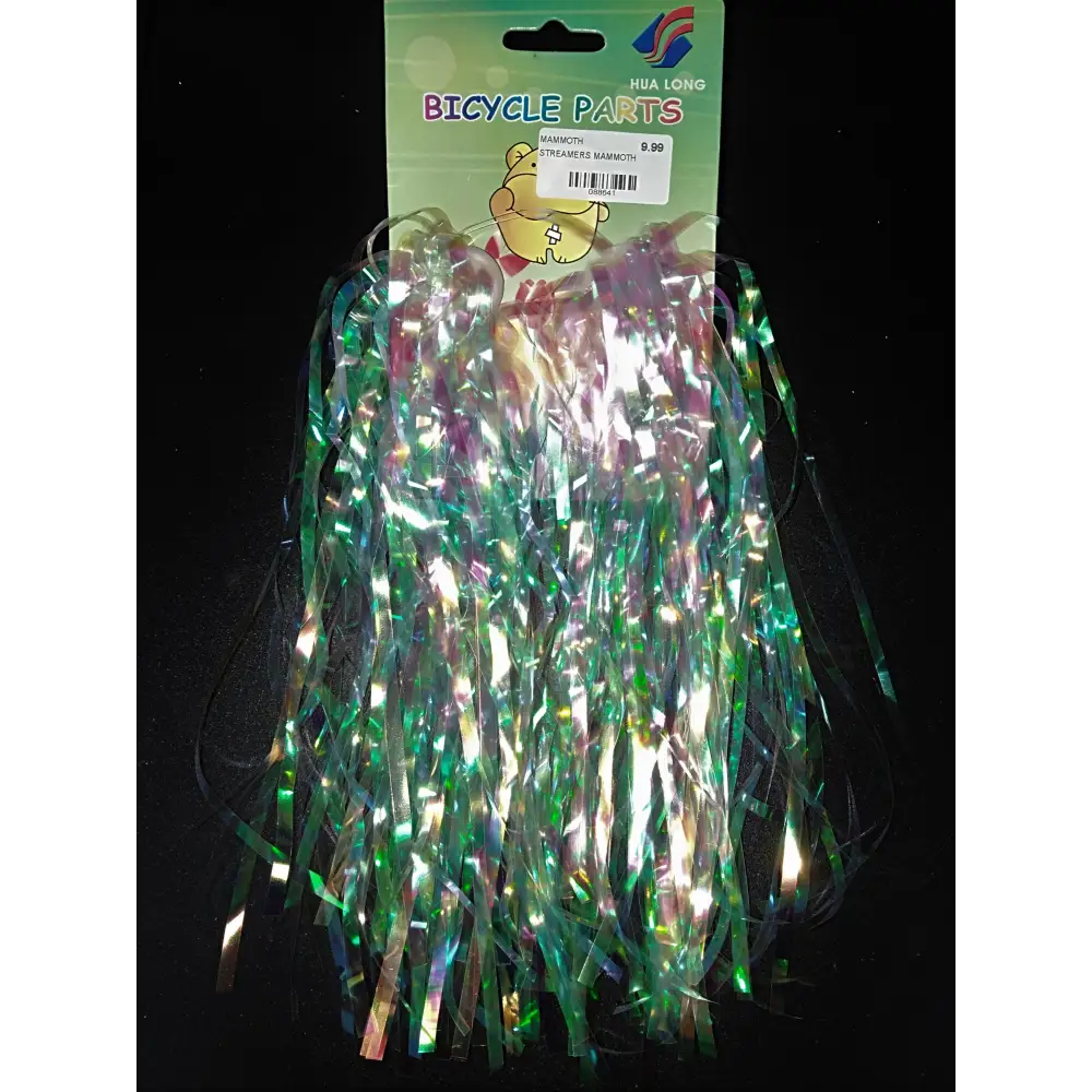 Streamers Mammoth Clear - Handlebar Streamers Clear 1 Pair Plug into Grips