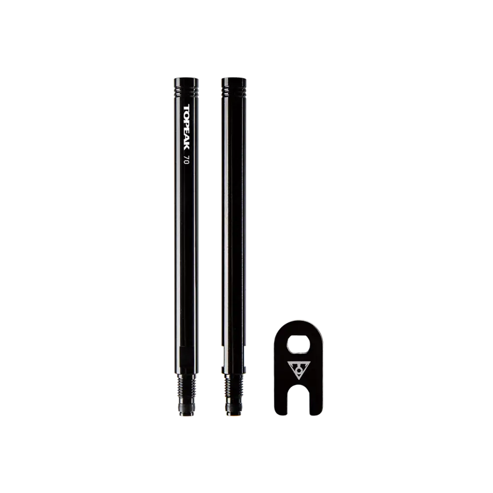 Topeak Aluminum 70mm Valve Extenders for Two-Piece Presta Valves